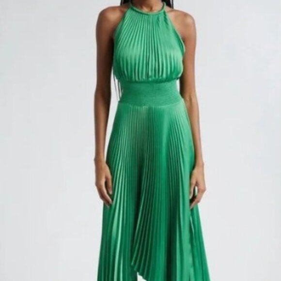 A.L.C. | Dresses | Alc Renzo Pleated Halter Dress | Poshmark